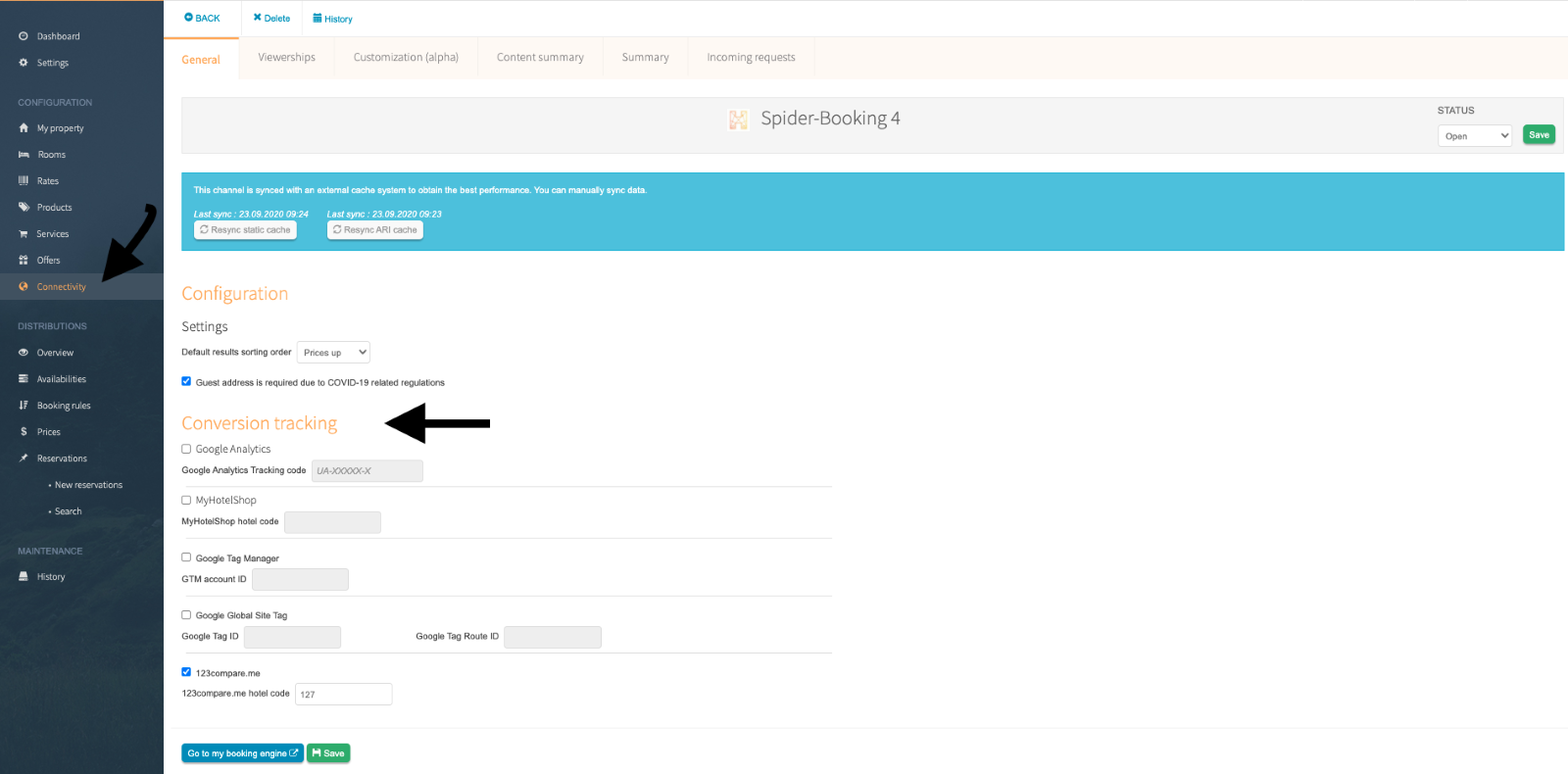 Spider-Booking - Conversion Tracking - Generell – Hotel-Spider